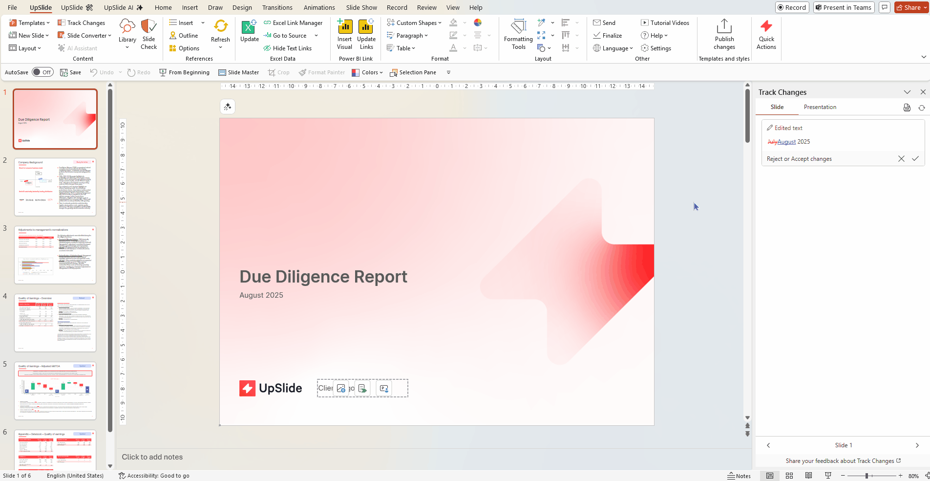 How to use Track Changes in PowerPoint – UpSlide Help & Support