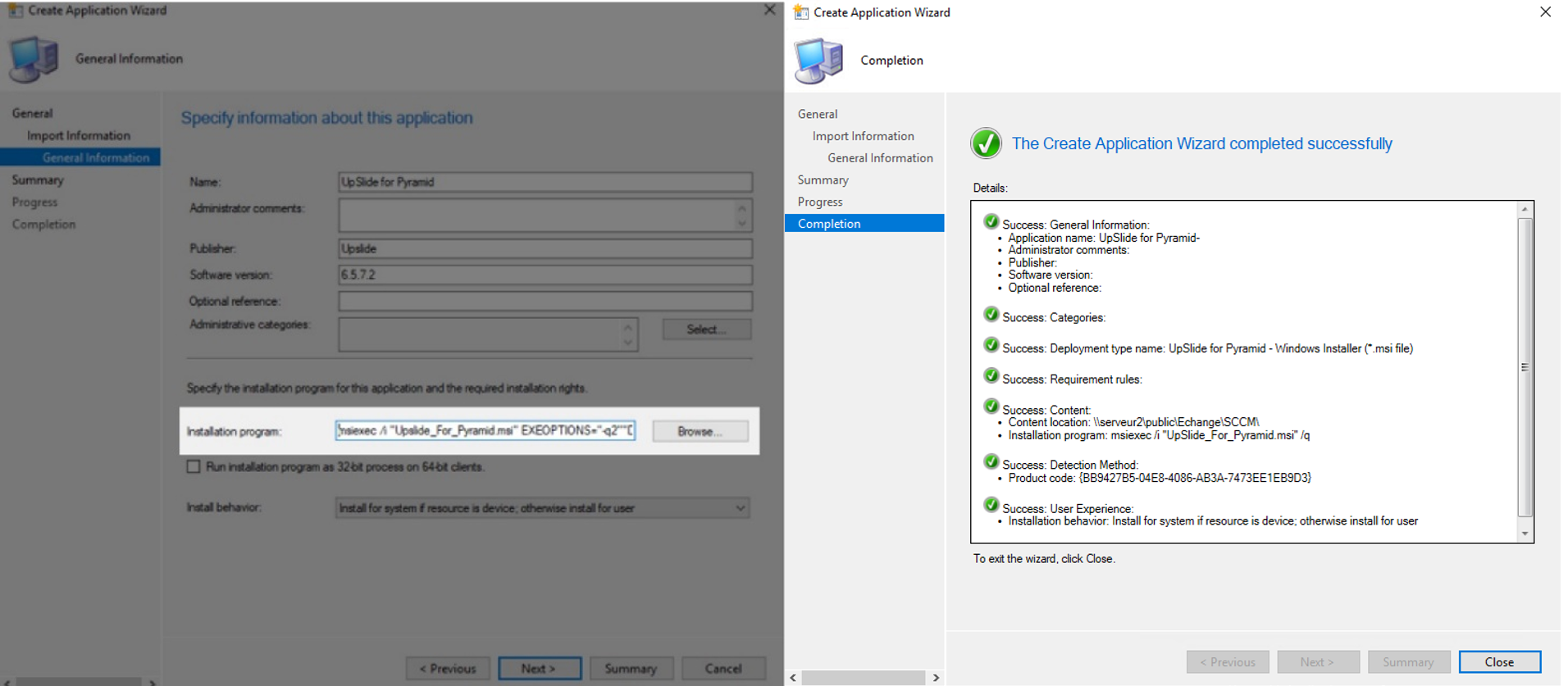 SCCM deployment guidelines – UpSlide Help & Support SCCM deployment guidelines – UpSlide Help & Support