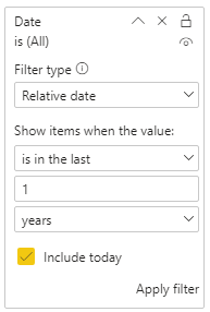 How to add relative date filters in Power BI – UpSlide Help & Support
