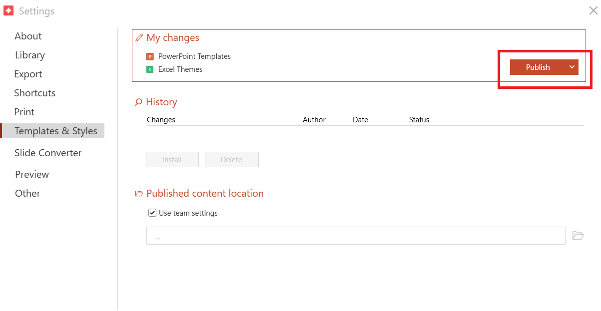 How to export and install a .UpSlide file – UpSlide Help & Support
