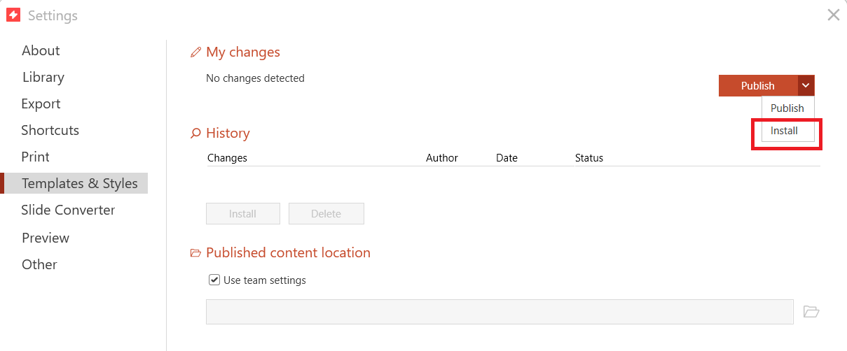How to export and install a .UpSlide file – UpSlide Help & Support